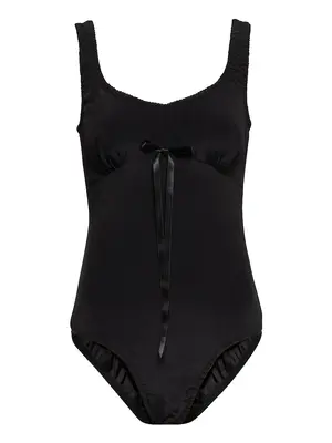Simone Rocha Bow-embellished Bodysuit - Black