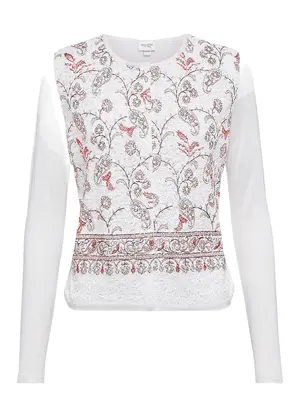 Giambattista Valli Embroidered Cashmere And Silk Cardigan - White