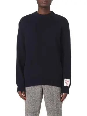 GOLDEN GOOSE Cotton Knit Sweater - Blue