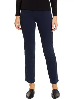 Lyssé Essentials High-waist Straight Leg Stretch Denim Jeans - Indigo
