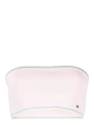 Sonia Rykiel Paris Contrasting-border Bandeau Knitted Top - Pink