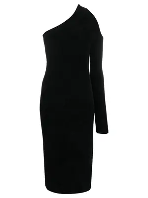 Filippa K One-shoulder Midi Dress - Black