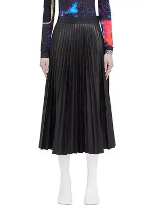 MAISON MARGIELA Pleated Midi Skirt - Black