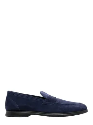 Kiton Almond-toe Loafers - Blue