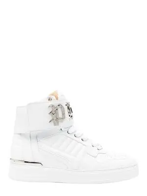 Philipp Plein Gothic-plaque High-top Sneakers - White