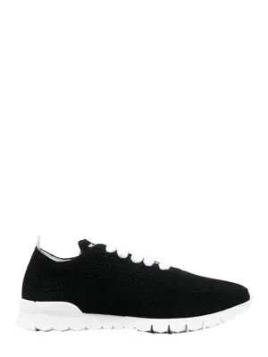 Kiton Perforated Low-top Sneakers - Black