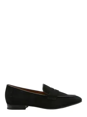 STUDIO CHOFAKIAN Lauren Penny-slot Leather Loafers - Black