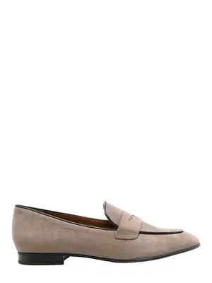STUDIO CHOFAKIAN Lauren Penny-slot Leather Loafers - Neutrals