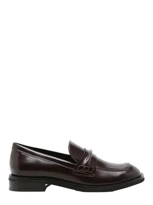 STUDIO CHOFAKIAN Eliza Leather Loafers - Brown