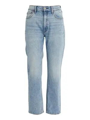 Rag & Bone Harlow Mid-rise Straight Jeans - Blue