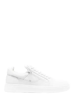 GIUSEPPE ZANOTTI Gz94 Double-zip Low-top Sneakers - White