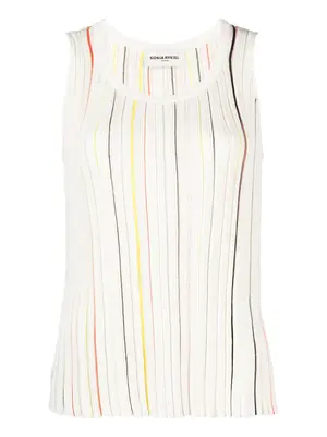 Sonia Rykiel Paris Striped Tank Top - Neutrals