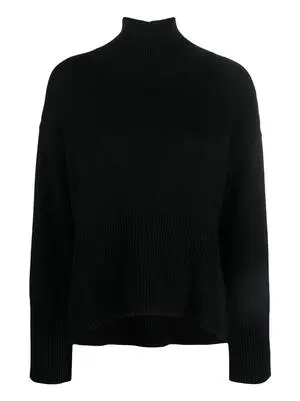 DONDUP High-neck Wool Sweatshirt - Black