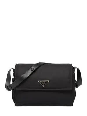 Prada Padded Re-nylon Shoulder Bag - Black