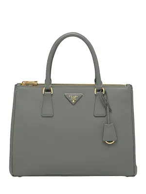 Prada Prada Galleria Saffiano Leather Bag Grey