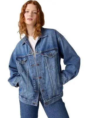 LEVI'S Trucker Jacket - Worn In Medium Indigo
