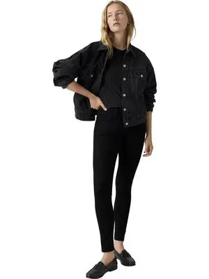 LEVI'S 720 High-rise Super Skinny Jeans - Black Squared