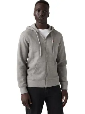 LEVI'S Zip Up Hoodie Sweatshirt - Chisel Grey Heather