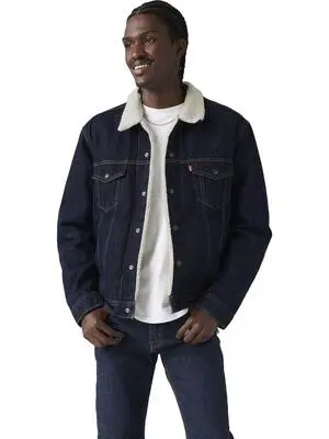 LEVI'S Type Iii Sherpa Trucker Jacket - Juniper Rinse