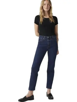 LEVI'S Wedgie Straight Ankle Jeans - Salsa Dark Stone