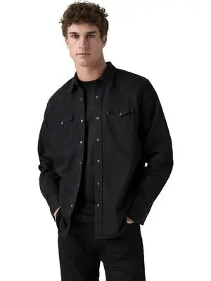LEVI'S Classic Western Standard Fit Shirt - New Black Rinse