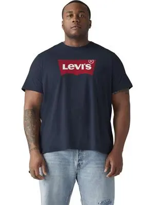 LEVI'S Logo Graphic T-shirt (tall) Dress Blues