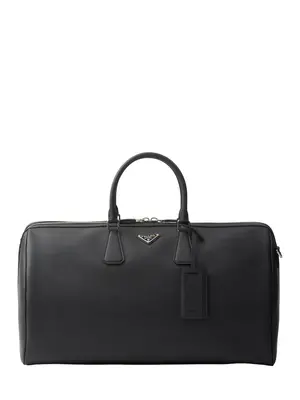 Prada Saffiano Leather Travel Bag - Black