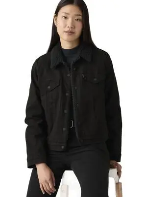 LEVI'S Original Sherpa Trucker Jacket - Black And Black