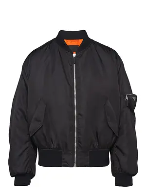 Prada Re-nylon Bomber Jacket - Black