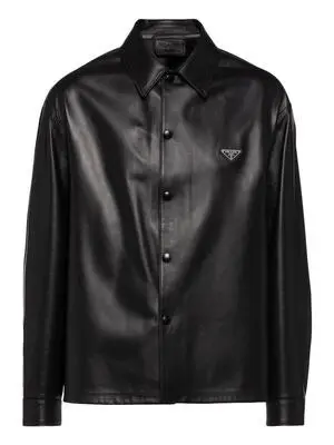 Prada Nappa Leather Shirt - Black