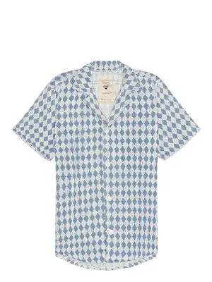 Oas Navy Diamond Cuba Terry Shirt - Blue