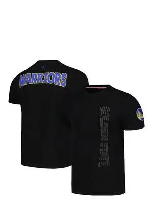 FISLL Golden State Warriors 3d Puff Print Sliced Logo T-shirt - Black