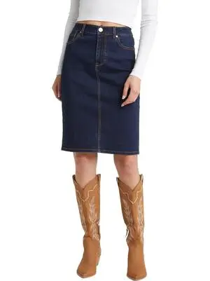 1822 DENIM 1822 Denim High Rise Denim Skirt