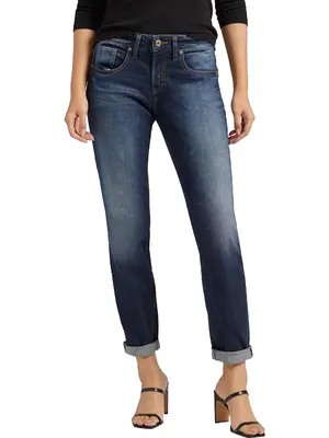 SILVER JEANS CO. Slim Leg Boyfriend Jeans - Indigo