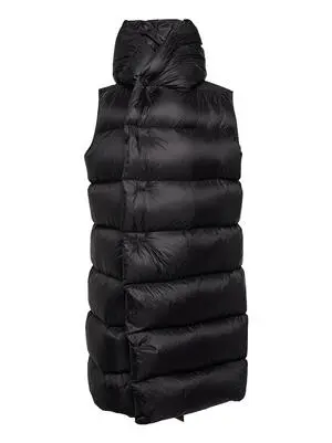 Rick Owens Down-paneled Hooded Coat - Black