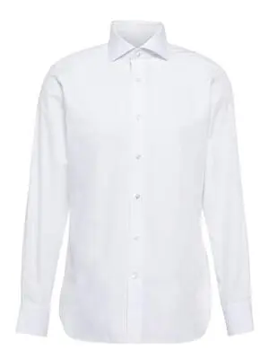 Zegna Cotton Poplin Shirt - White