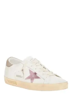 GOLDEN GOOSE Super-star Classic Low Top Sneakers - White/antique