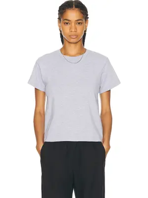 LESET The Margo Tee - Heather Grey