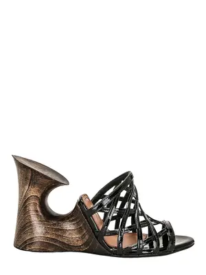 Alaïa Sculpture Mule Sandal - Noir