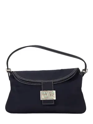 Fendi Mama Baguette Shoulder Bag - Navy