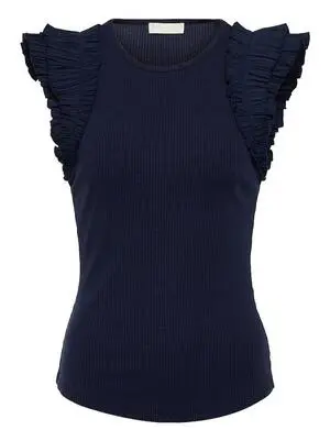 Ulla Johnson Lilo Ribbed-knit Tank Top - Blue
