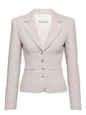 Alessandra Rich Sequined Tweed Blazer - Multicoloured