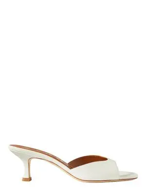 Staud STAUD Brigitte Leather Mules White