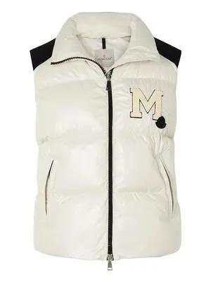 Moncler Oder Quilted Recycled-shell Down Vest - White