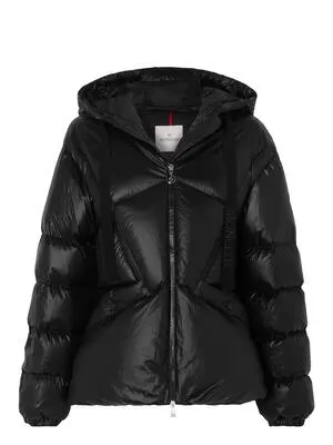 Moncler Seine Hooded Quilted Down Jacket - Black