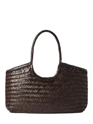 Dragon Diffusion Nantucket Woven Leather Tote - Brown