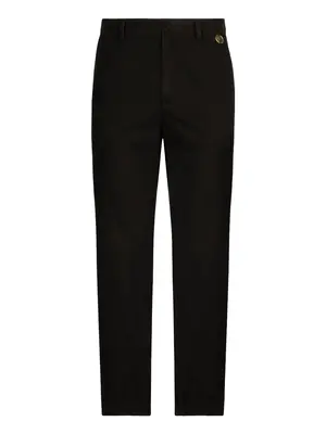 Dolce & Gabbana Front-fastening Trousers - Black