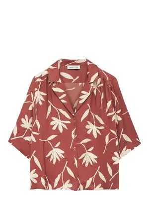 ANINE BING Daisy-print Shirt - Red