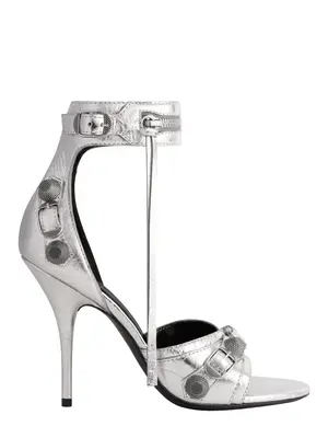 Balenciaga Cagole 110mm Sandals - Silver