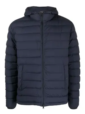 Herno Padded Hooded Jacket - Blue